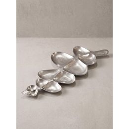 Dekoschale Aluminium Silber 60,5x17,5x3 cm - NUMANA KADIMA DESIGN