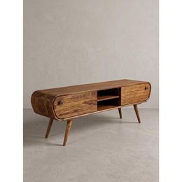 Lowboard Dunkles Massivholz 160x45x50 cm - SCHELDE KADIMA DESIGN