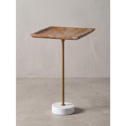 KADIMA DESIGN Beistelltisch Mango Massivholz Wei&szlig;-Mango 35x35x55 cm Kadima