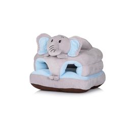 Chipolino Babysessel. Baby-Sofa, Sitzhilfe, 360&deg;-St&uuml;tze, Pl&uuml;sch, ab 6 Monate blau