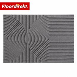 Floordirekt Schmutzfangmatte Circa Grau Wellen