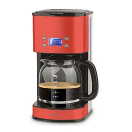 H.Koenig MG30 Kaffeefiltermaschine / 12-20 Tassen / 1,5 L / LCD Bildschrim / programmierbar / rot