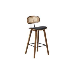2er-Set Carmen 4029 Barhocker &ndash; Nussbaum/Schwarz