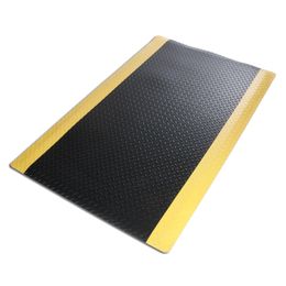 ETM Anti-Erm&uuml;dungsmatte HeavyDuty Diamond Schwarz-gelb