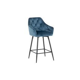 2er-Set Carmen LAZIO Barhocker &ndash; Blau