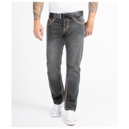 Rock Creek Jeans Comfort Fit dicke N&auml;hte Loose Fit