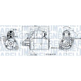 MAGNETI MARELLI Starter 063721311010 f&uuml;r HYUNDAI KIA