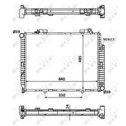 NRF K&uuml;hler, Motork&uuml;hlung EASY FIT 53945 f&uuml;r Mercedes