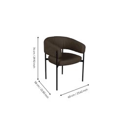 Eglo Stuhl &raquo;Manirenja&laquo; - 60x58x76cm - dunkelgrau -