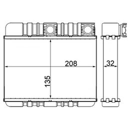 Mahle W&auml;rmetauscher, Innenraumheizung AH 87 000S f&uuml;r BMW (BRILLIANCE)