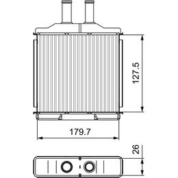 Valeo W&auml;rmetauscher, Innenraumheizung 811541 f&uuml;r DAEWOO Suzuki