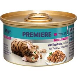 Premiere Royal Ragout Nassfutter Katze Adult Thunfisch 36x85 g