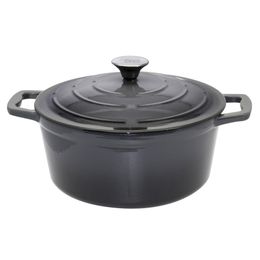 Runder Br&auml;ter 26 cm Gusseisen, grau