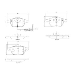 BREMBO Bremsbelagsatz, Scheibenbremse P 85 045X f&uuml;r VW (FAW) Skoda