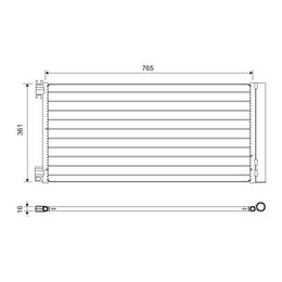 Valeo Kondensator, Klimaanlage 822637 f&uuml;r Opel Fiat NISSAN RENAULT