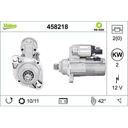 Valeo Starter REMANUFACTURED PREMIUM 458218 f&uuml;r VW