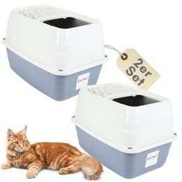 GarPet 2er Set Hop In Katzenklo oben Einstieg