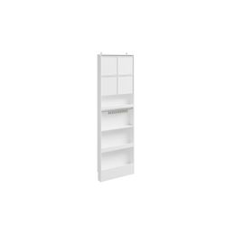 SoBuy Schuhschrank, Schuhregal, Schuhkommode mit 2 T&uuml;ren Wei&szlig; 60x12x190cm Modern