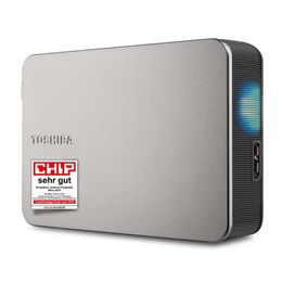 TOSHIBA Externe HDD-Festplatte Canvio Flex 4TB Silber (HDTX240ESCCA, 2,5 Zoll, Kompatibel mit Smartphones / Tablets / Macs / Windows-PC, inkl. USB-C- und USB-A-Kabel)