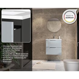 Germania Waschtisch inkl. Becken 9084 Graphit/Silbergrau