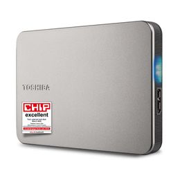 TOSHIBA Externe HDD-Festplatte Canvio Flex 2TB Silber (HDTX220ESCAA, 2,5 Zoll, Kompatibel mit Smartphones / Tablets / Macs / Windows-PC, inkl. USB-C- und USB-A-Kabel)