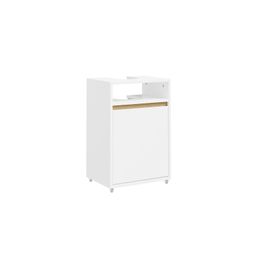 SoBuy Waschbeckenunterschrank 1 T&uuml;r Wei&szlig; 40x36x60cm Modern