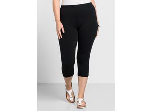 4054697015799 - Große Größen Leggings in Caprilänge schwarz Gr52