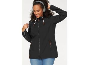 6936694349078 - Große Größen Softshelljacke schwarz Gr44