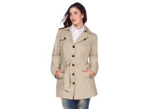 6942082772229 - Große Größen Trenchcoat in Kurzform beigefarben Gr54