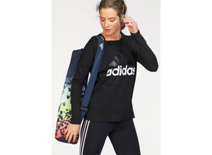 4057283169494 - Große Größen adidas Performance Langarmshirt »ESSENTIALS LINEAR LONGSLEEVE« schwarz GrL