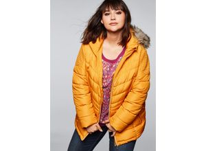 4063134073360 - Große Größen Steppjacke mit abnehmbarer Kapuze curry Gr54