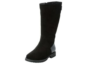 4061303919938 - Große Größen Weitschaftstiefel aus Leder mit Fellimitat schwarz Gr42