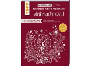 9783772471742 - Vorlagenmappe Fensterdeko mit dem Kreidemarker - Weihnachtszeit - Ursula Schwab Kartoniert (TB)