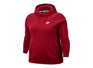 0193147105124 - Große Größen Sportswear Kapuzensweatshirt »WOMEN ESSENTIAL HOODY FLEECE PLUS SIZE« dunkelrot GrXL