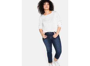 4063135739623 - Große Größen Jeggings mit Gummibund und Gürtelschlaufen dark blue Denim Gr56