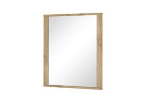 4250314554188 - Spiegel 75 x 85 cm Yambio - holzfarben - Glas  Aluminium Holzwerkstoff - 75 cm - 85 cm - 3 cm - Möbel Kraft