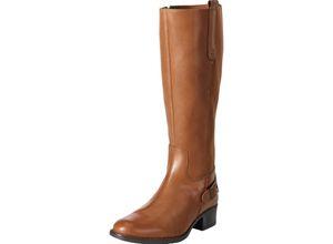 4054697028584 - Große Größen Weitschaftstiefel aus Leder mit Zierschnalle cognac Gr44