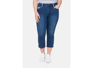 4063135731627 - Große Größen Schmale Jeans in 7 8-Länge mit Kontrastdetails blue Denim Gr46