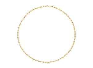 9008005236098 - Goldkette VIVANCE stampato look Halsketten Gr Gelbgold 375 gelb (gelbgold 375) Damen Goldketten