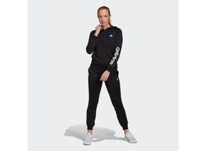 4064045292567 - adidas W Linear French Terry Tracksuit Damen (Schwarz L ) Fitnessbekleidung