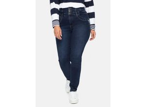 4063135778530 - Große Größen Super Skinny Jeans in Curvy-Schnitt ANNE dark blue Denim Gr52