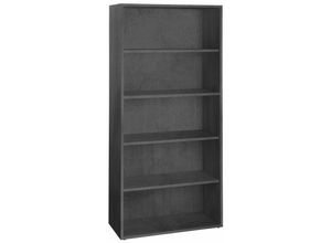 4044393253168 - Mäusbacher Regal MISTER OFFICE (BHT 81x180x36 cm) BHT 81x180x36 cm grau Standregal Bücherregal Bücherregal Schuhregal