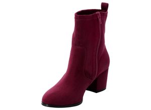 4061303855076 - Große Größen Stiefelette mit elastischem Schaft bordeaux Gr39