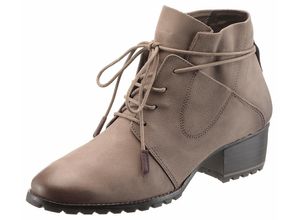 4055158704863 - Große Größen Tamaris Schnürstiefelette taupe Gr36