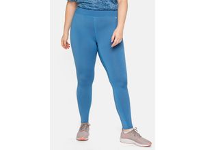 4063136095360 - Große Größen Funktionsleggings mit kleiner Innentasche saphir Gr52