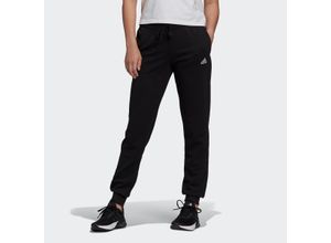 4064044687876 - adidas W Linear French Terry Cuffed Pant Damen (Schwarz M) Fitnessbekleidung