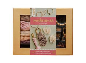 4007742181710 - Makramee-Schmuckset With Love (Rosé Natur)