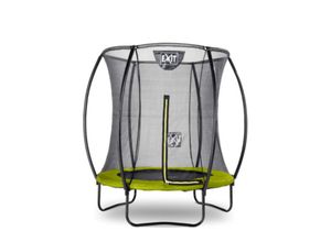 8719743250222 - Exit Toys Trampolin Silhouette 183 (6ft) + Sicherheitsnetz (Lime) grün