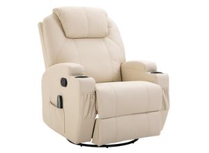 4251774914178 - Massagesessel mit Liegefunktion 84 x 92 x 109 cm (BxTxH) Fernsehsessel TV Sessel Relaxsessel Sessel