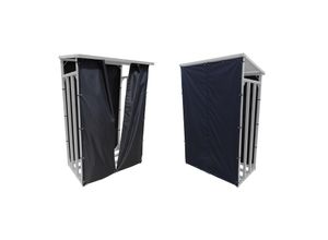 4001827303066 - Wetterschutz Set Front und Rückwand zu Kaminholzunterstand M 130 x 60 x 150 cm Polyester Schwarz